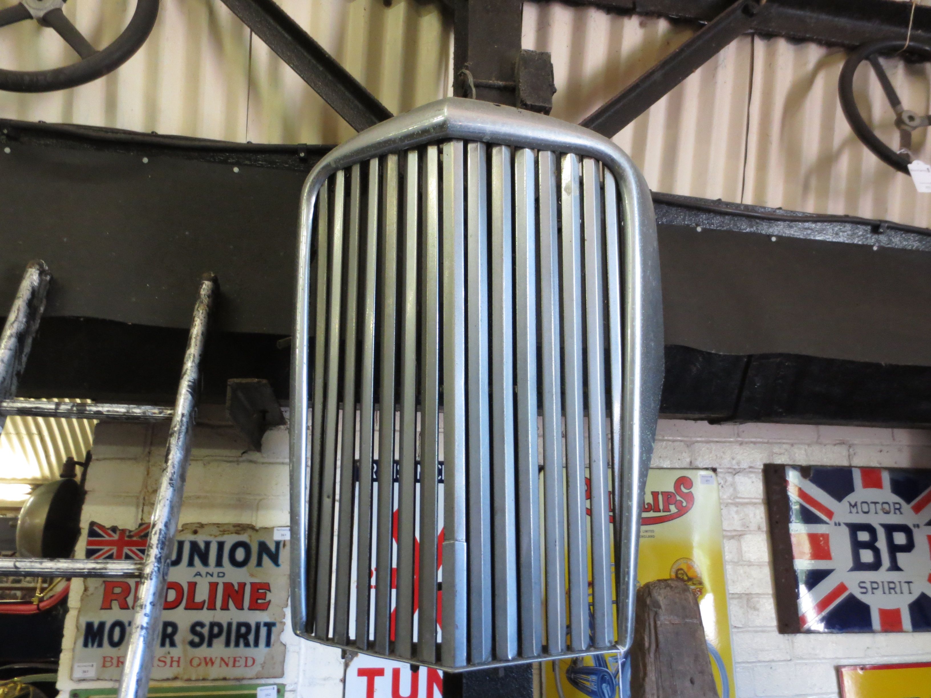 Bonhams Cars : A chromed radiator surround and shutters,