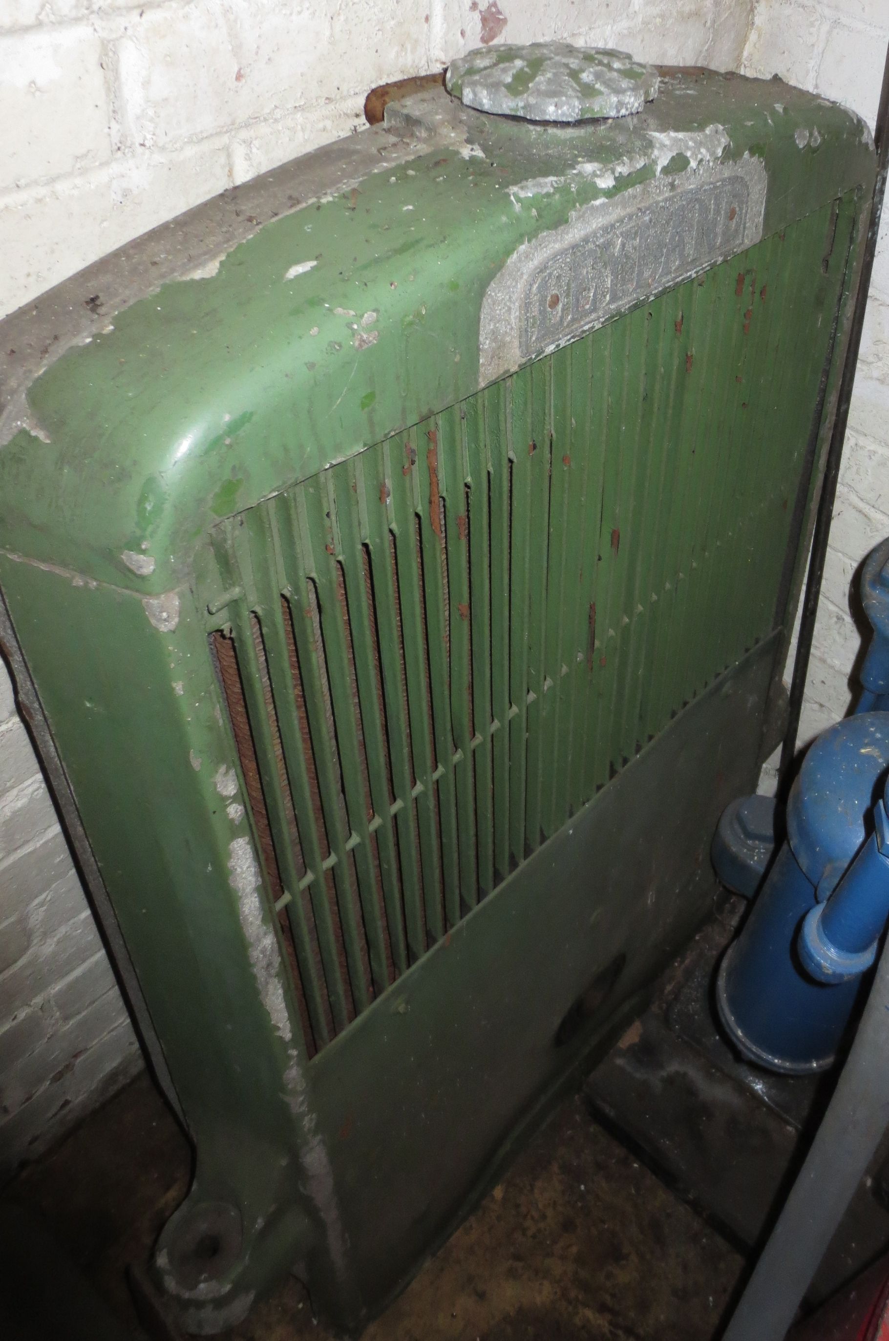 Bonhams Cars : A large Leyland commercial vehicle radiator,