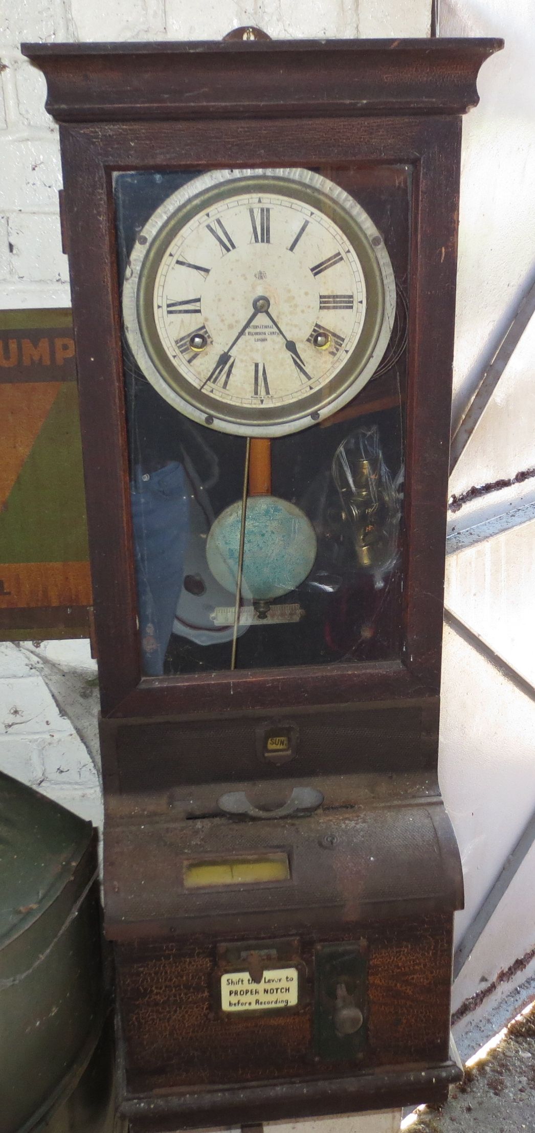 Bonhams Cars : An International Time Recording Co. clocking-in clock,