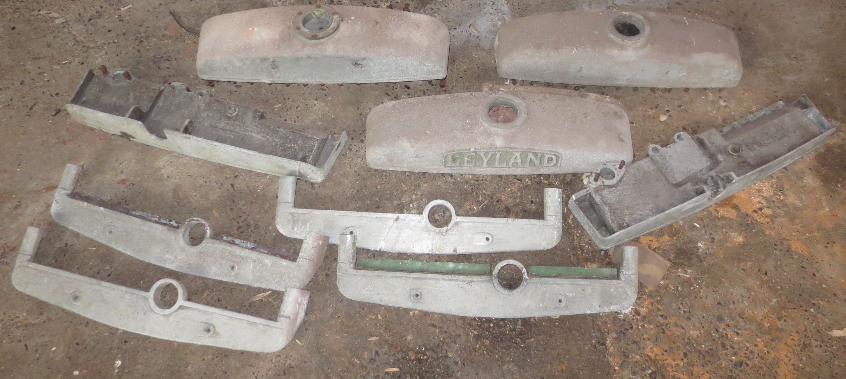 Bonhams Cars : Three Leyland Pre-war radiator top tanks,