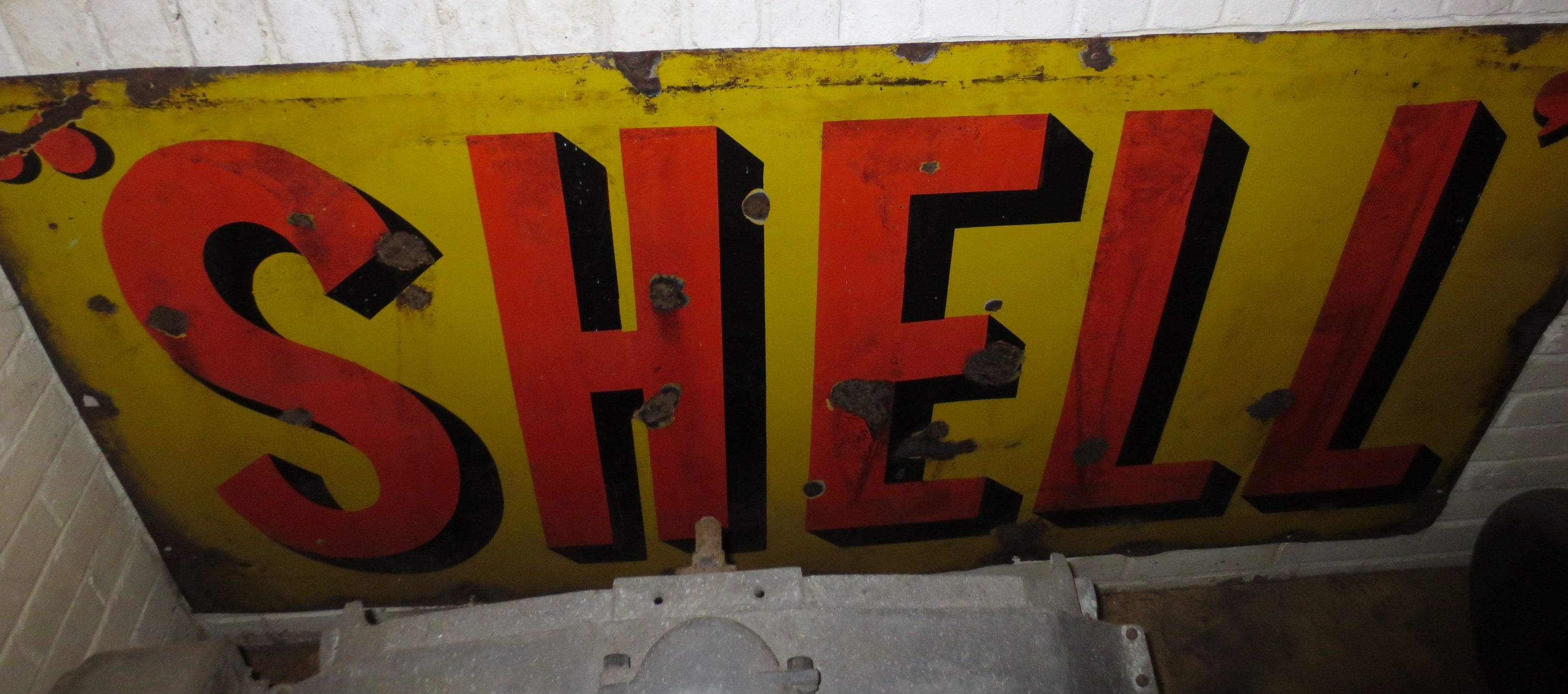 Bonhams Cars : A Shell enamel sign,