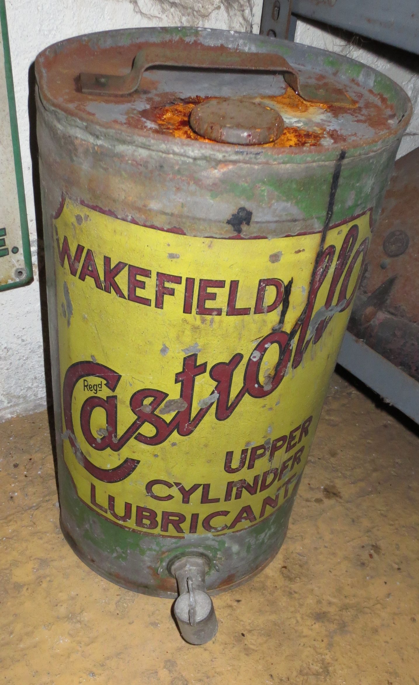 Bonhams Cars : A Wakefield Castrollo 3 gallon can,