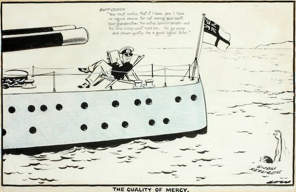Bonhams : David Low (British, 1891-1963) 'Arrival of St. George' and ...