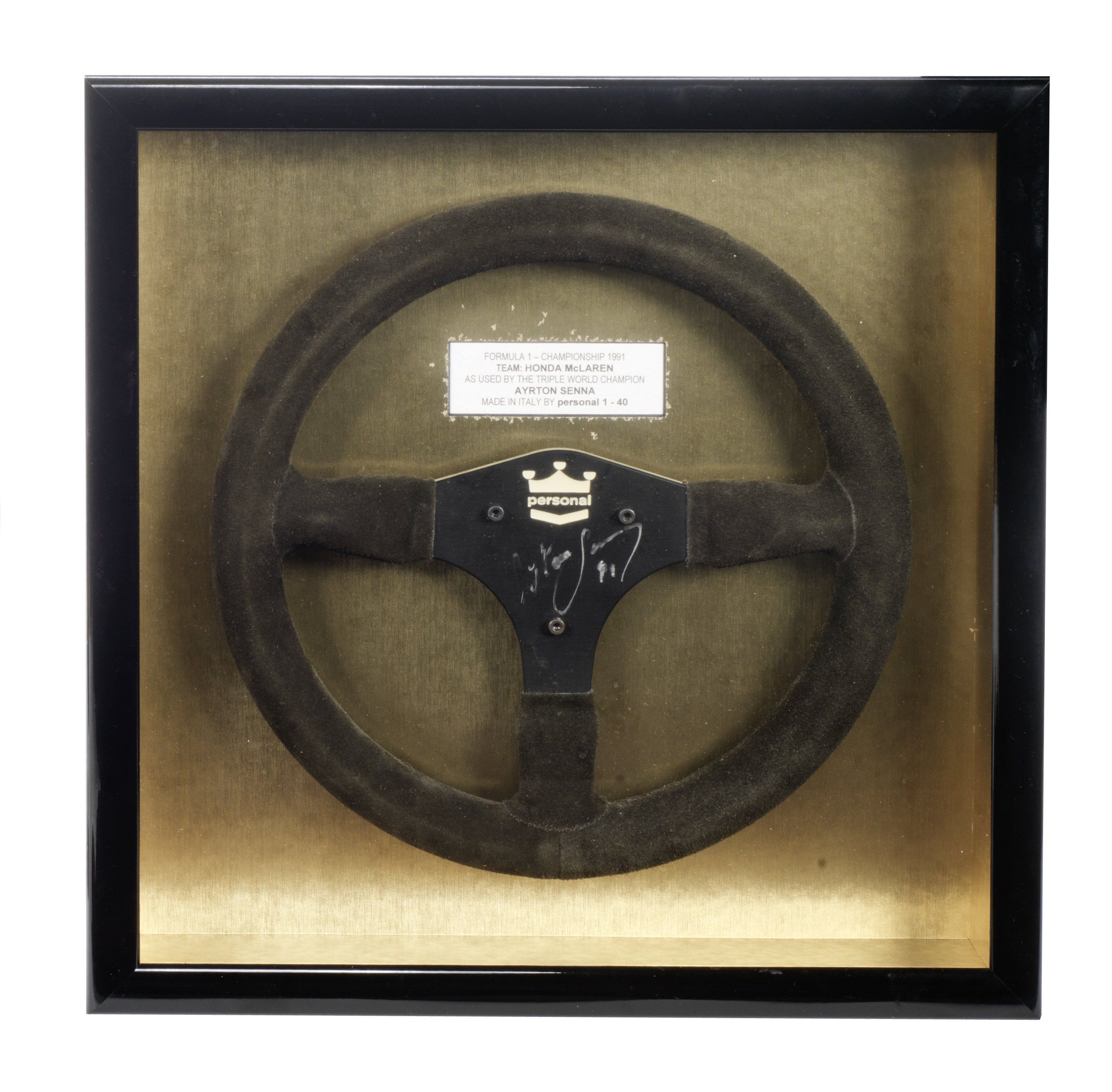 Bonhams Cars : A limited edition Ayrton Senna steering wheel by ...