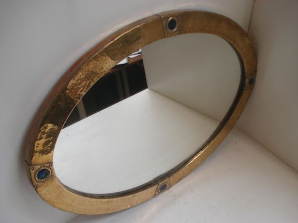 Bonhams : Attributed to Liberty & Co: An Arts & Crafts brass framed ...