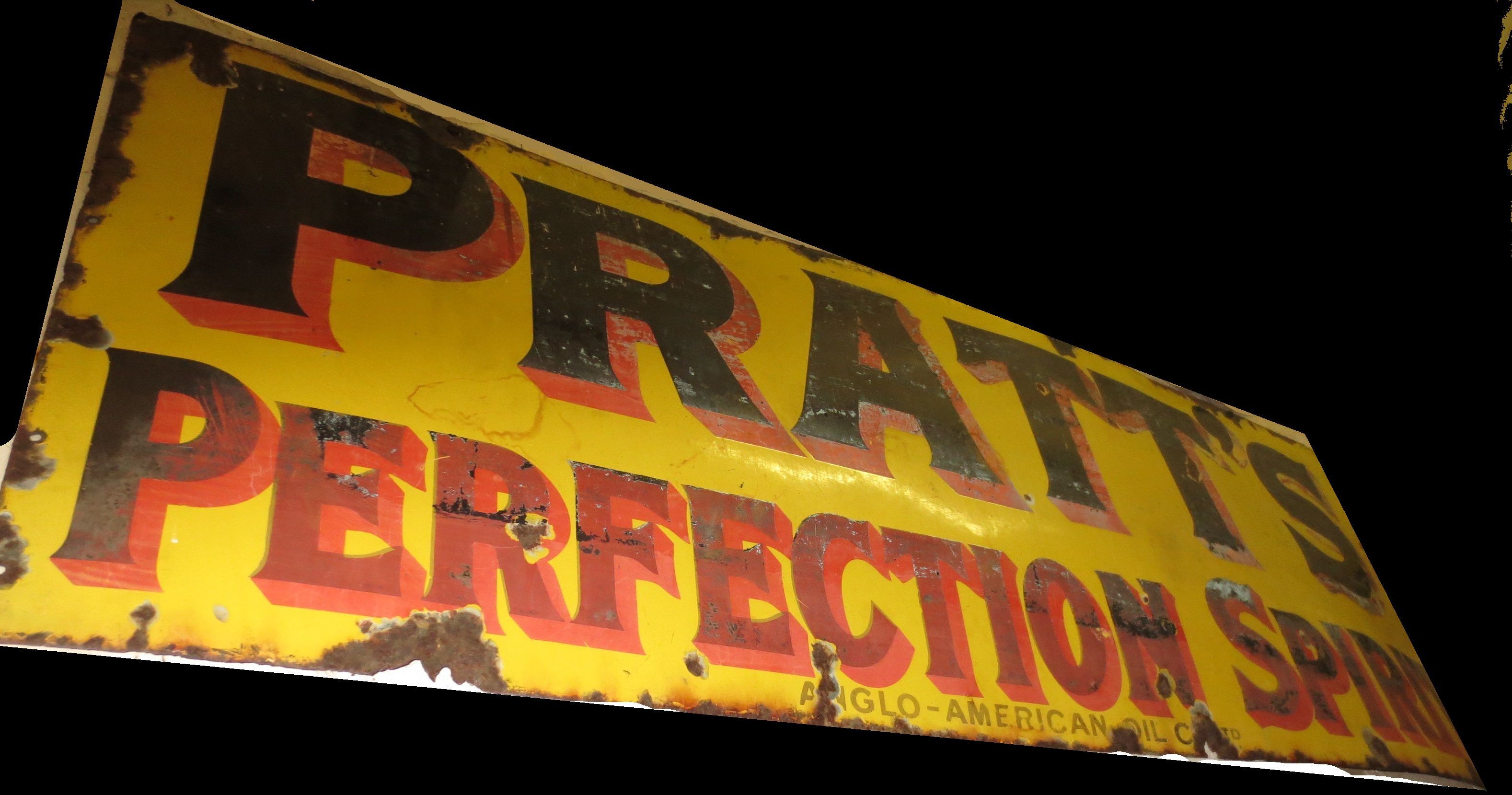 Bonhams Cars : A Pratt's Perfection Spirit enamel sign,