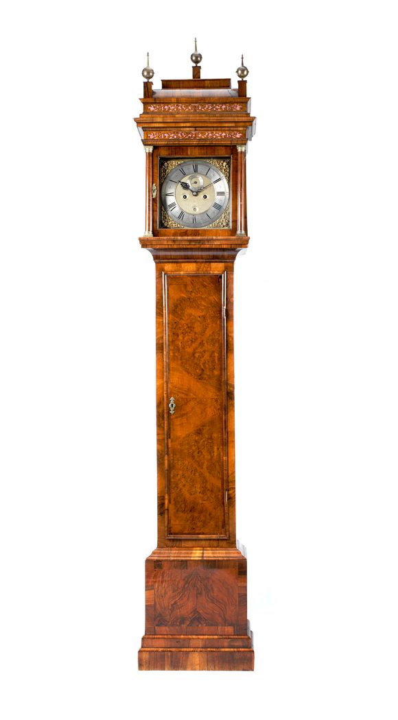 Bonhams : An early 18th century walnut longcase clock Dan. Quare, London