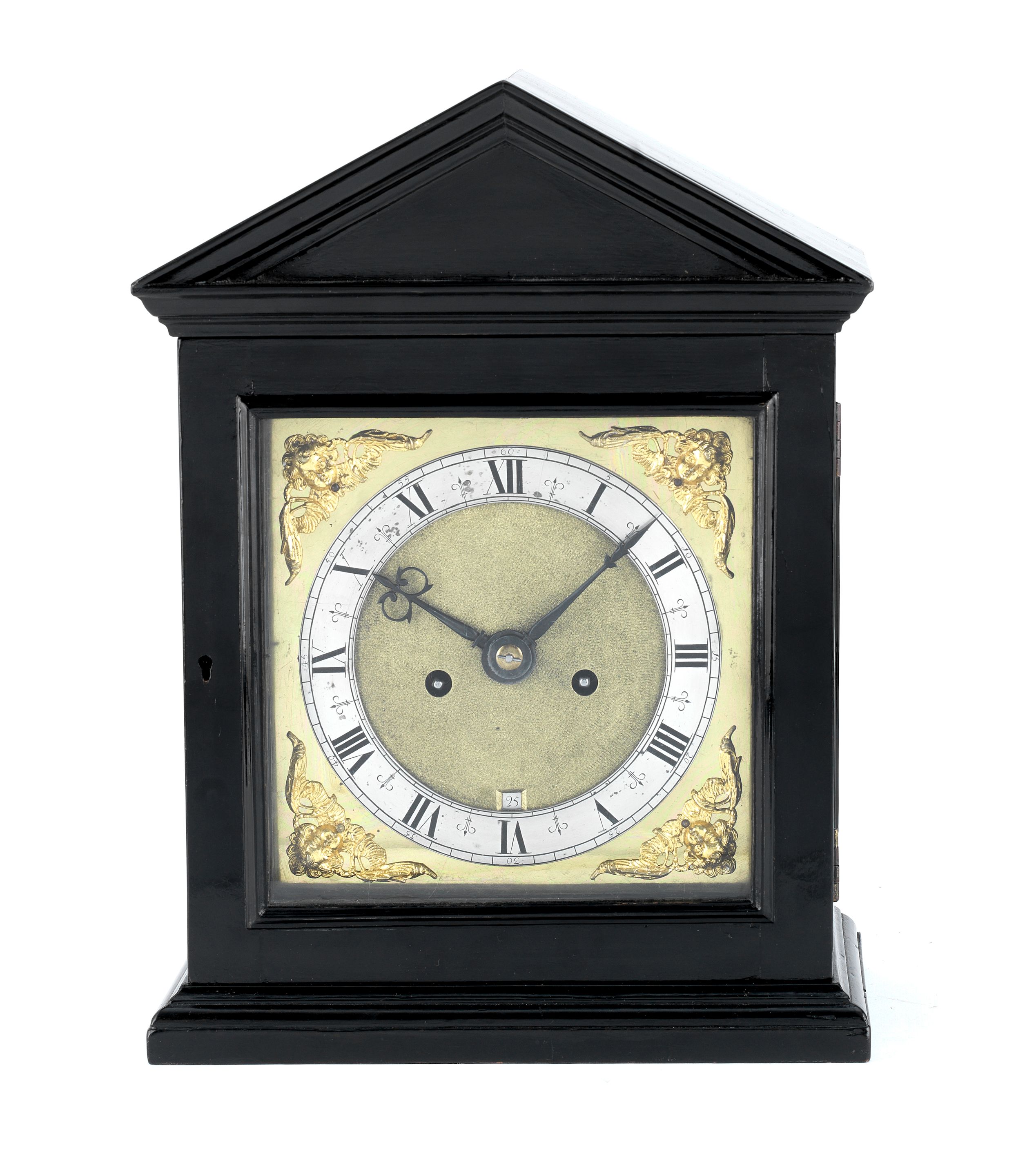 Bonhams : A 17th century and later ebonised architectural table clock ...