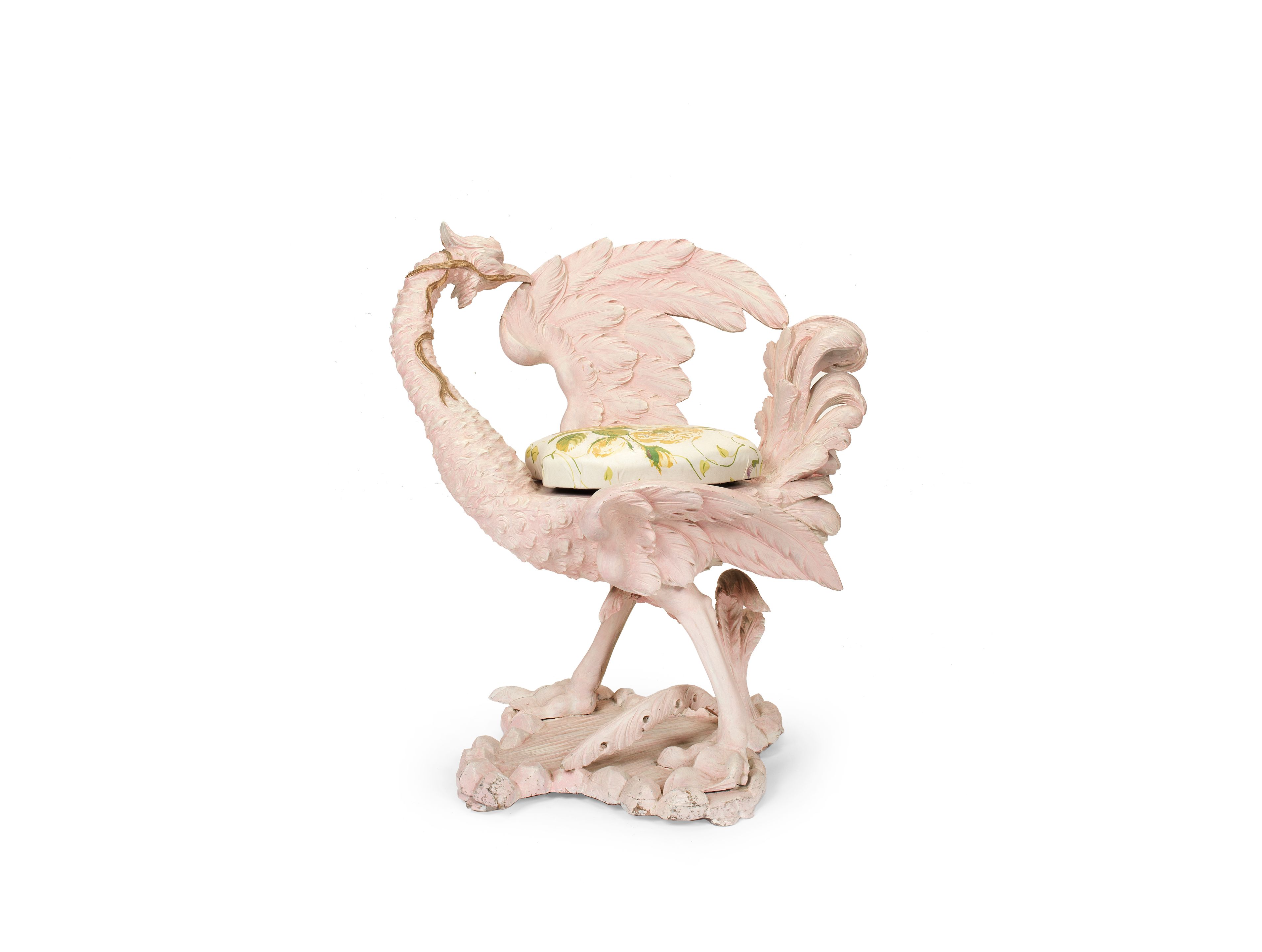 Bonhams : An Italian late 19th/early 20th century painted grotto chair