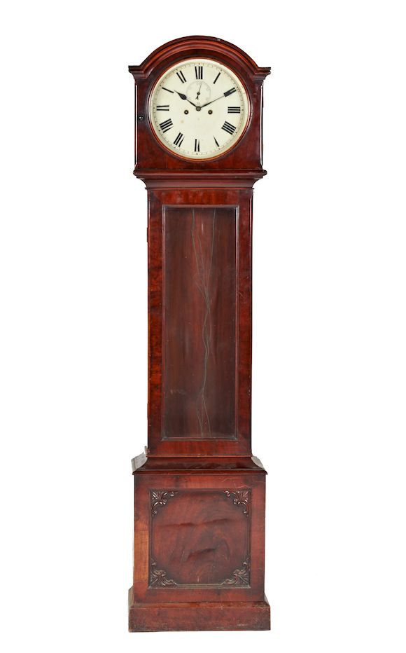 Bonhams : A Victorian and later mahogany longcase clock, with arched ...