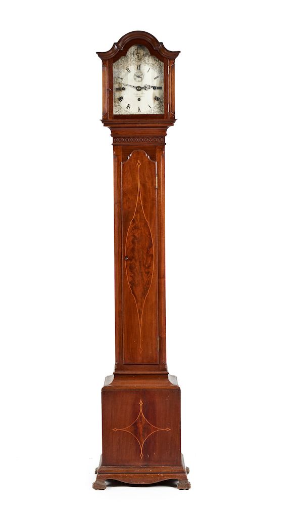 Bonhams : An fine early 20th century mahogany 8-day three train quarter ...