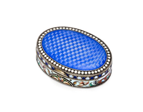 Bonhams : A late 19th / early 20th century Russian silver and cloisonné ...