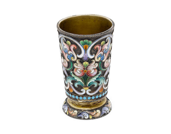 Bonhams An Early 20th Century Russian Silver Gilt And Cloisonné