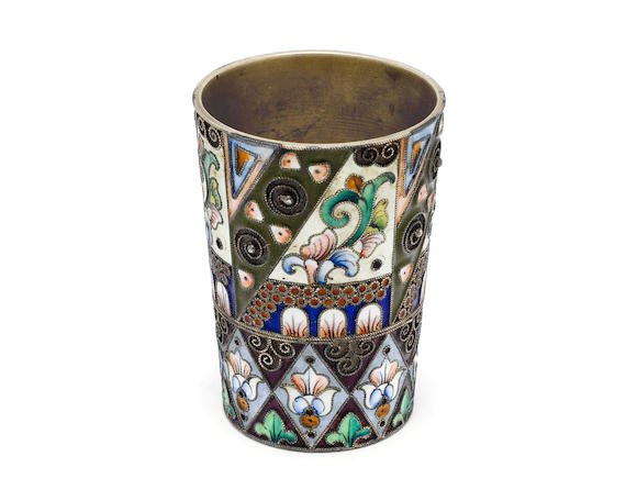Bonhams An Early 20th Century Russian Silver Gilt And Cloisonné
