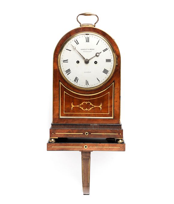 Bonhams : A good early 19th century brass-inlaid mahogany bracket clock ...