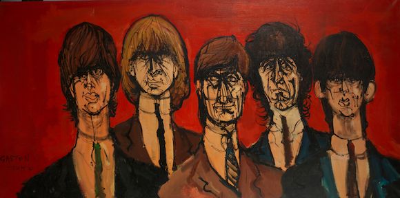 Bonhams : The Rolling Stones: A large portrait painting of the Rolling ...