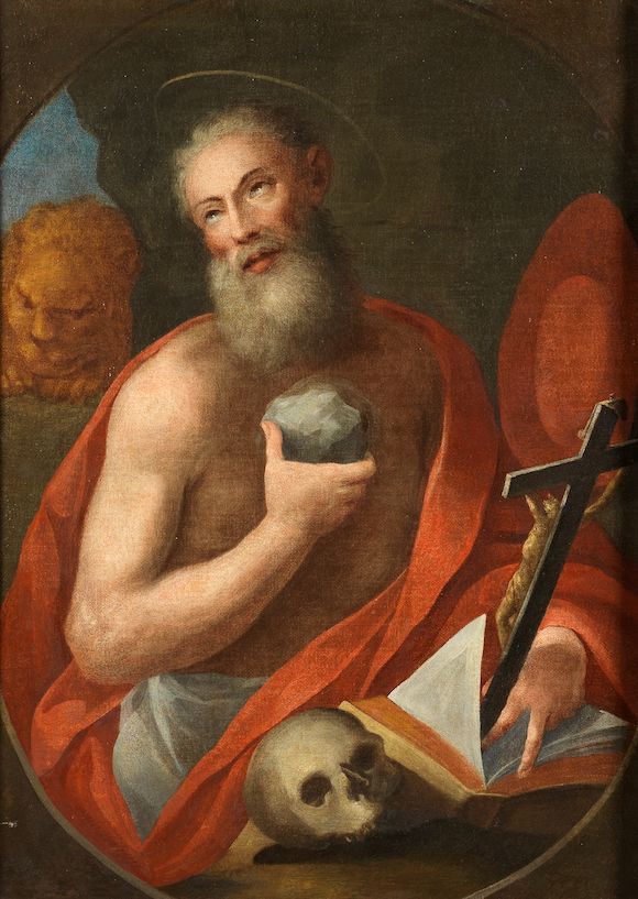 Bonhams : Italian School, 17th Century Saint Jerome