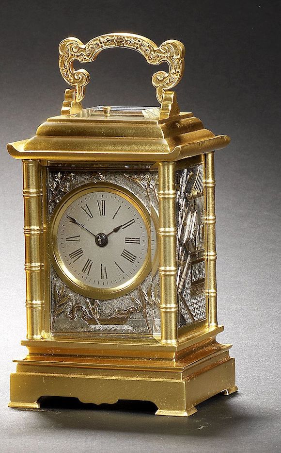 Bonhams : A late 19th century French two coloured gold and silvered ...