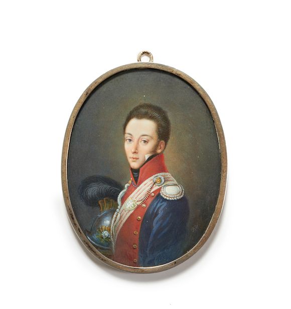 Bonhams : Continental School, 19th Century A portrait miniature of an ...