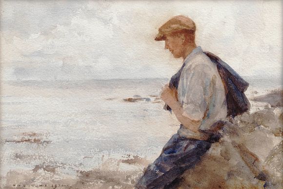 Bonhams : Henry Scott Tuke, RA, RWS (British, 1858-1929) Boy with a ...