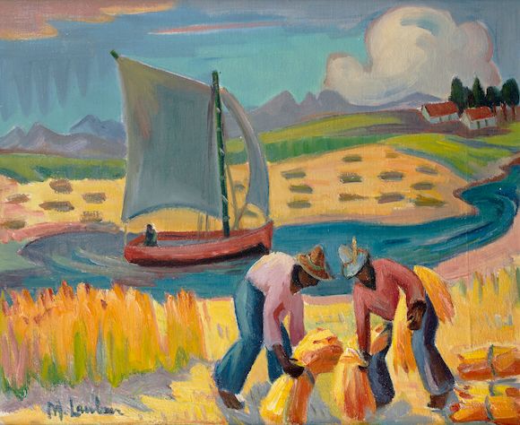 Bonhams : Maggie (Maria Magdalena) Laubser (South African, 1886-1973 ...