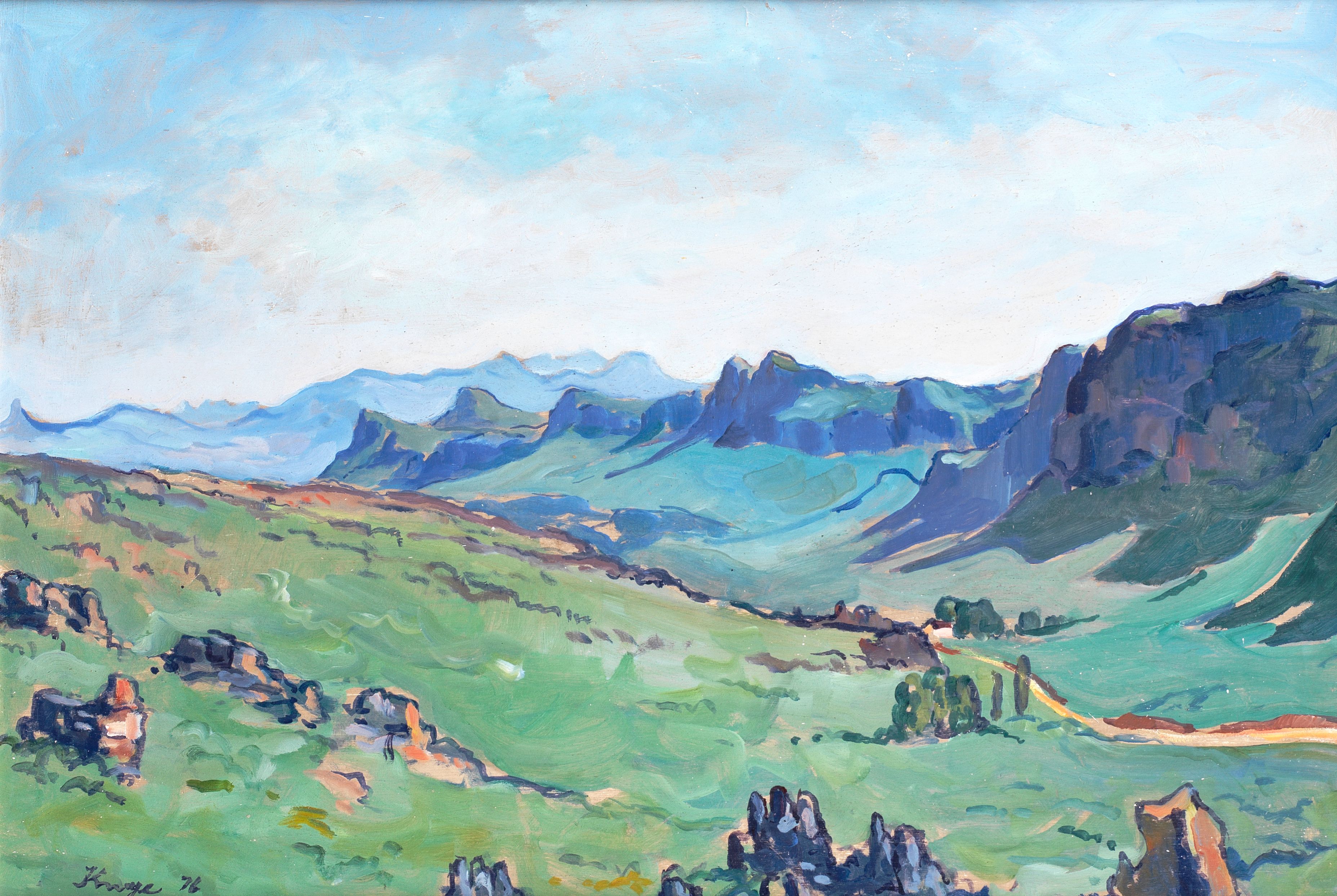 Bonhams : Francois Krige (South African, 1913-1994) Landscape