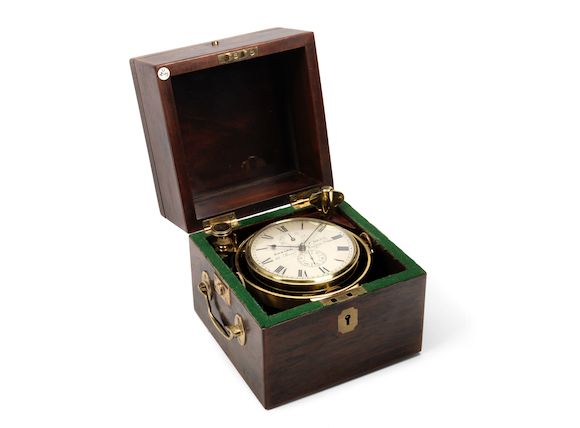 Bonhams : A late 19th century and later two day marine chronometer. the ...