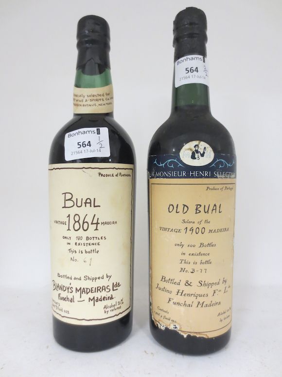 Bonhams : Bual 1864 (1) Old Bual Solera 1900 (1)