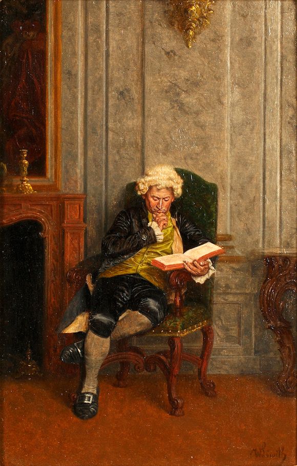 Bonhams : Wilhelm Löwith (German, 1861-1932) A good read