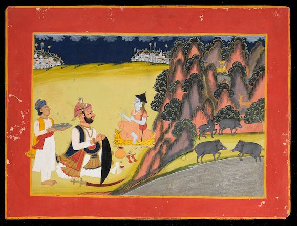 Bonhams : Thakur Guman Singh of the Sanderao thikana (acceded 1708) in ...