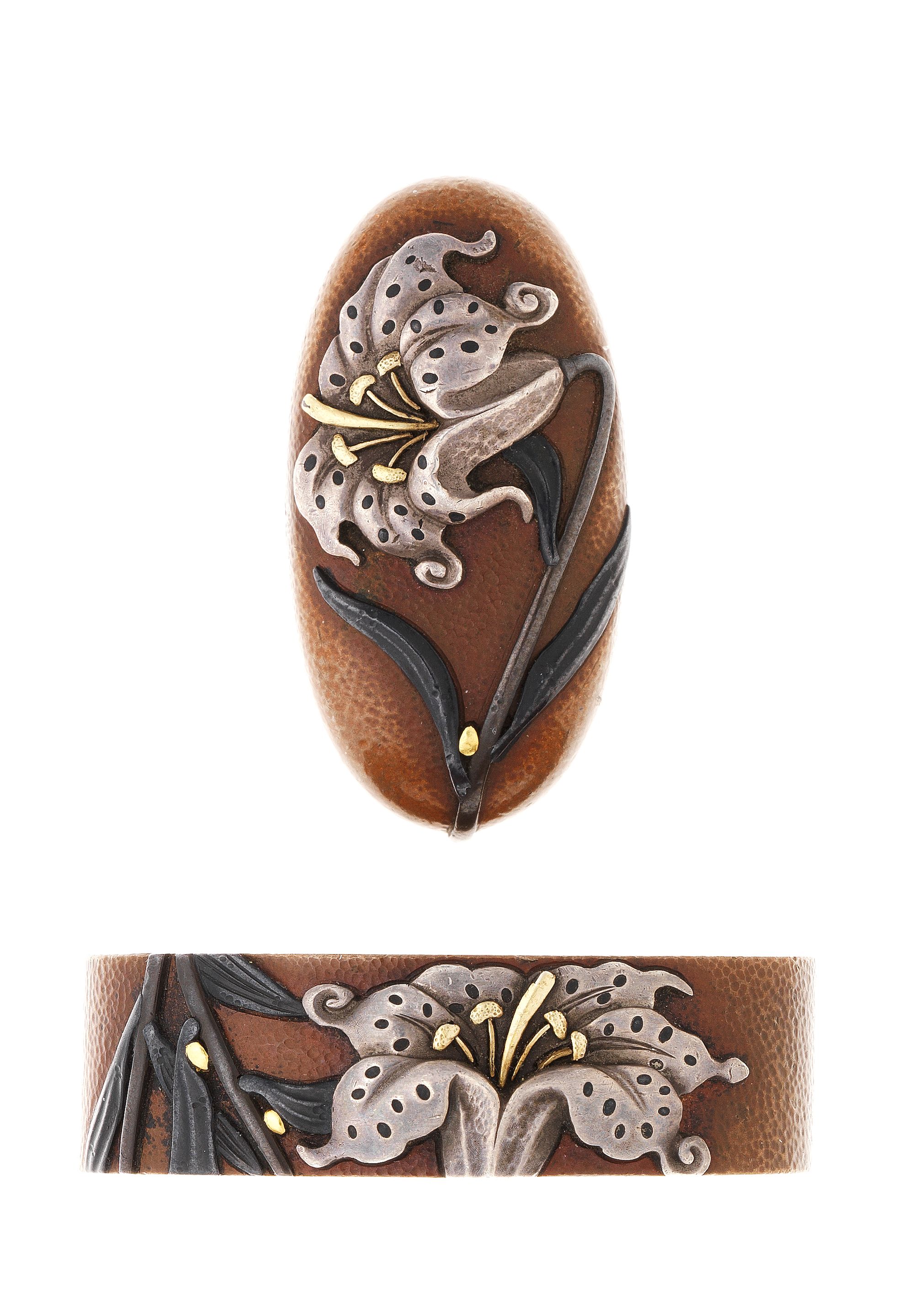 A Mito Fuchi-gashira, a Higo Fuchi-gashira, and an Ichinomiya pair of ...