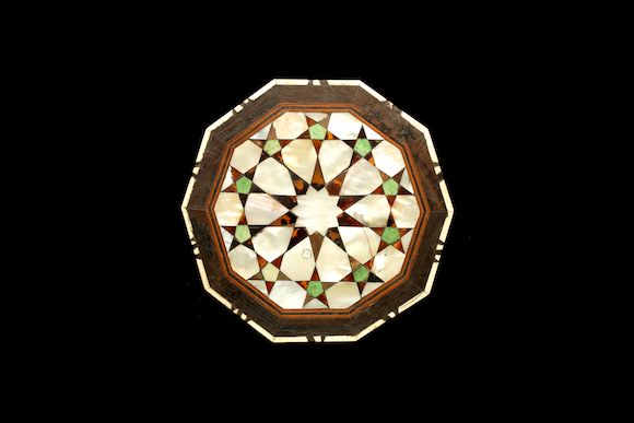 Bonhams : An Ottoman mother-of-pearl and tortoiseshell inlaid Mirror ...