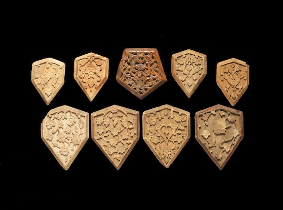 Bonhams : A group of Timurid carved wood Panels Persia, probably ...