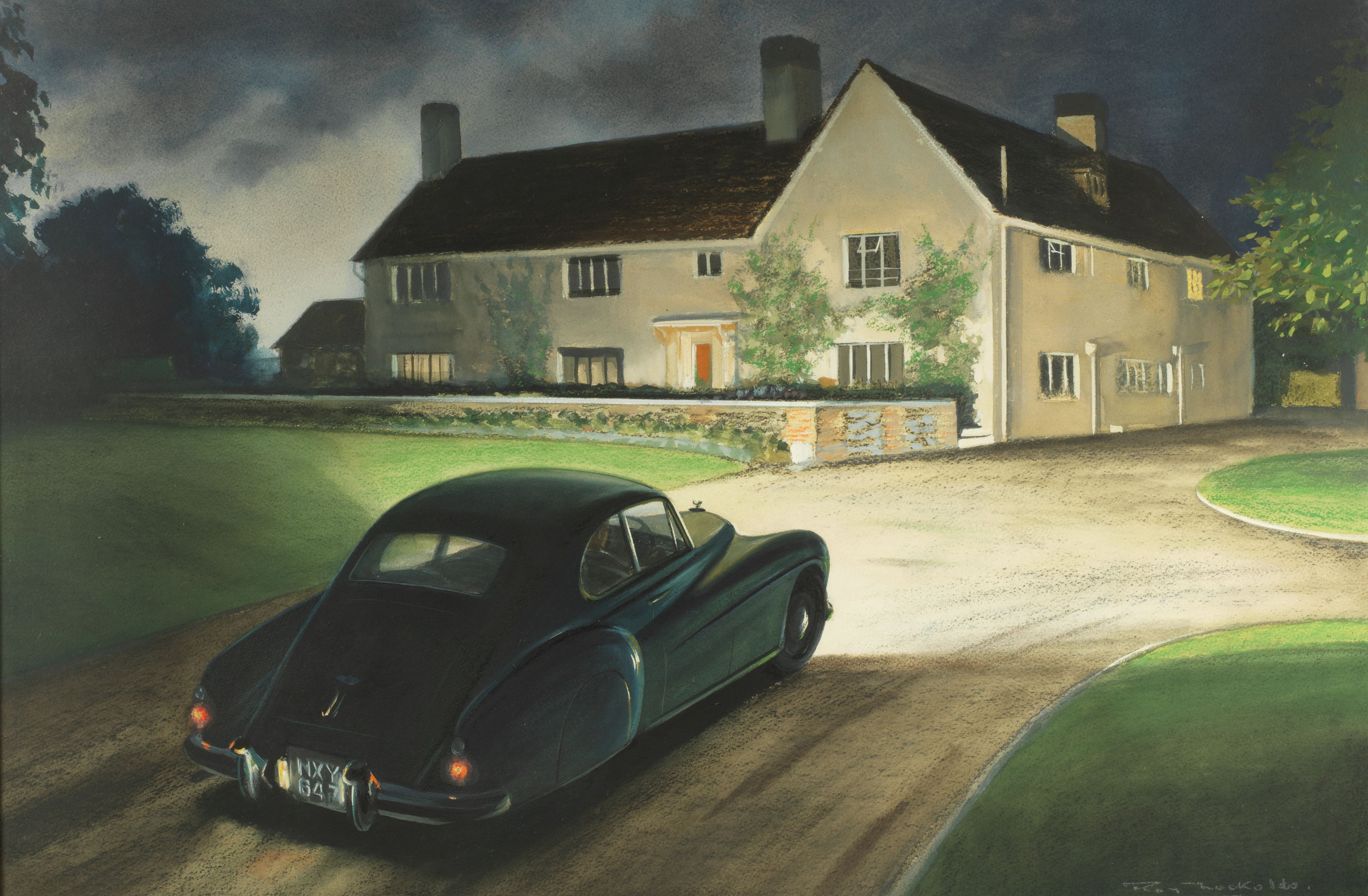 Bonhams Cars : Roy Nockolds (British, 1911-1979), 'Bentley at Home',