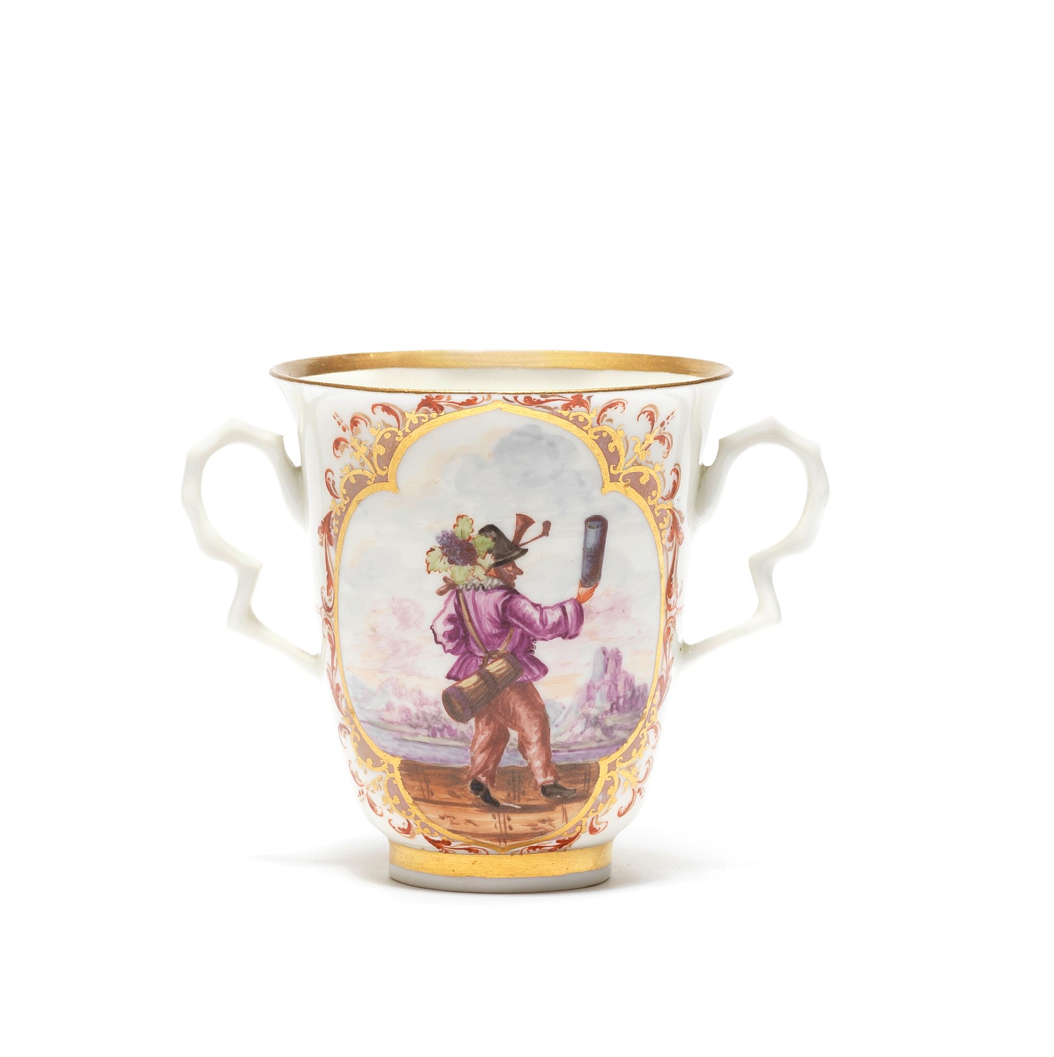 Bonhams : A Meissen two-handled beaker, circa 1722