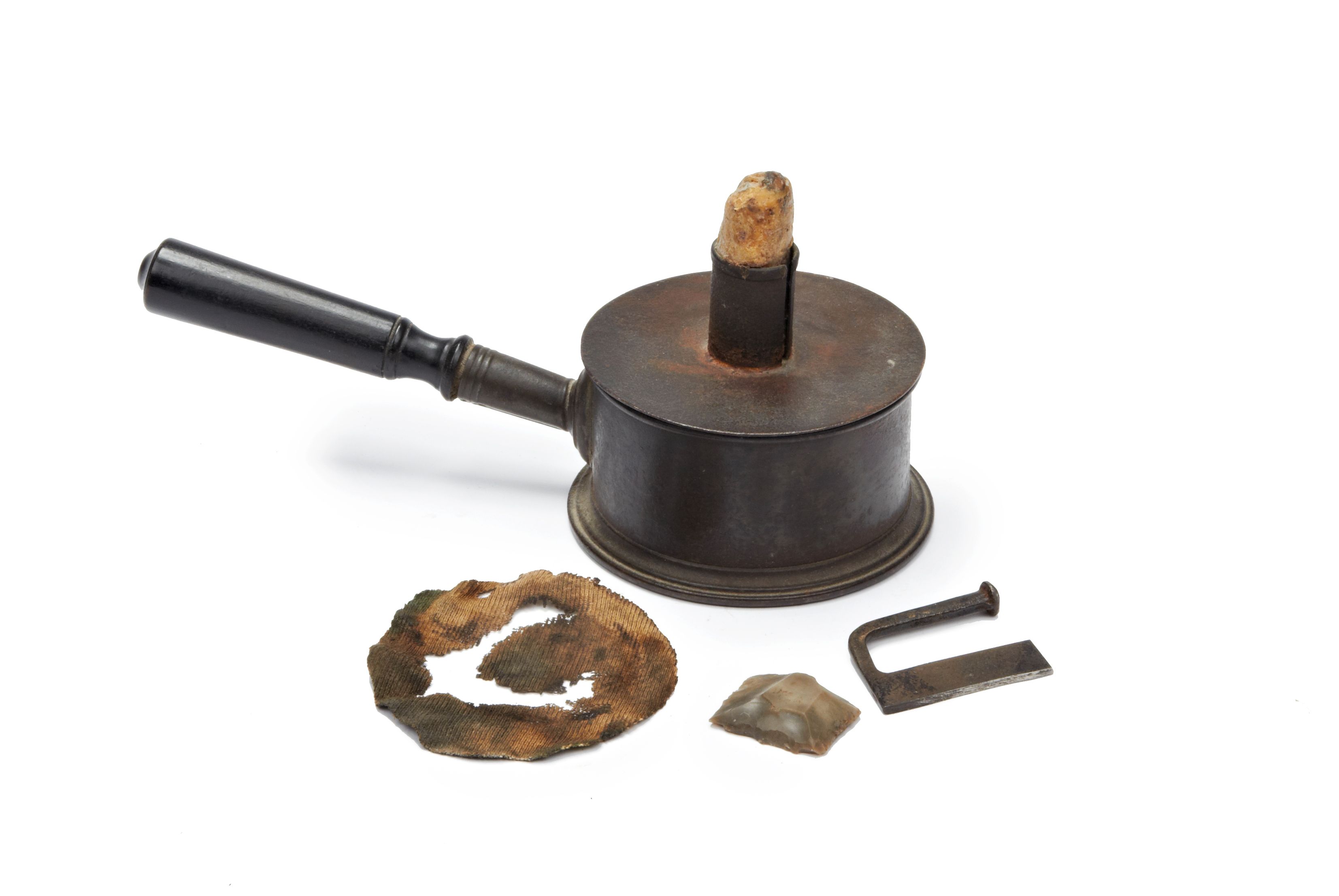 Bonhams : An early 19th century sheet iron and ebonised beech canister ...