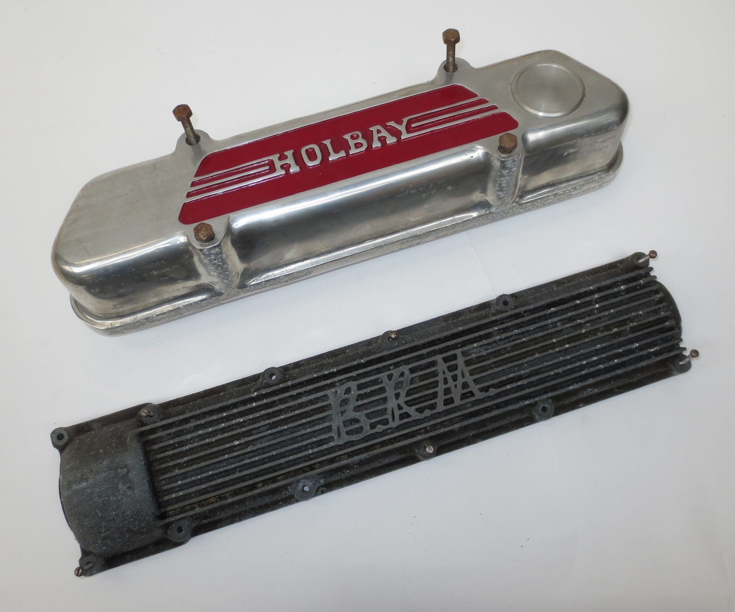Bonhams Cars : Two cam/rocker covers for BRM and Holbay,