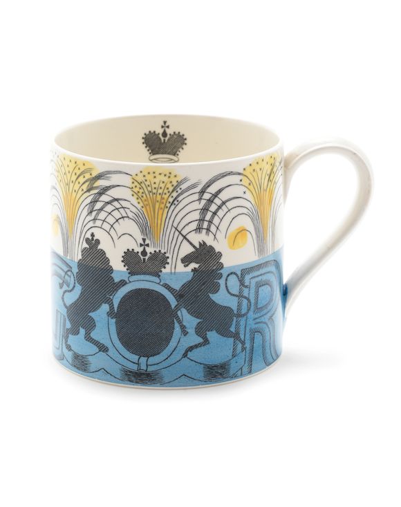 Bonhams : Eric Ravilious for Wedgwood A Commemorative Mug, 1937