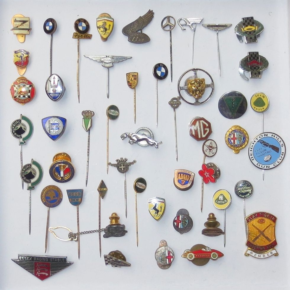 Bonhams Cars : A lot of assorted motoring enamel lapel badges,