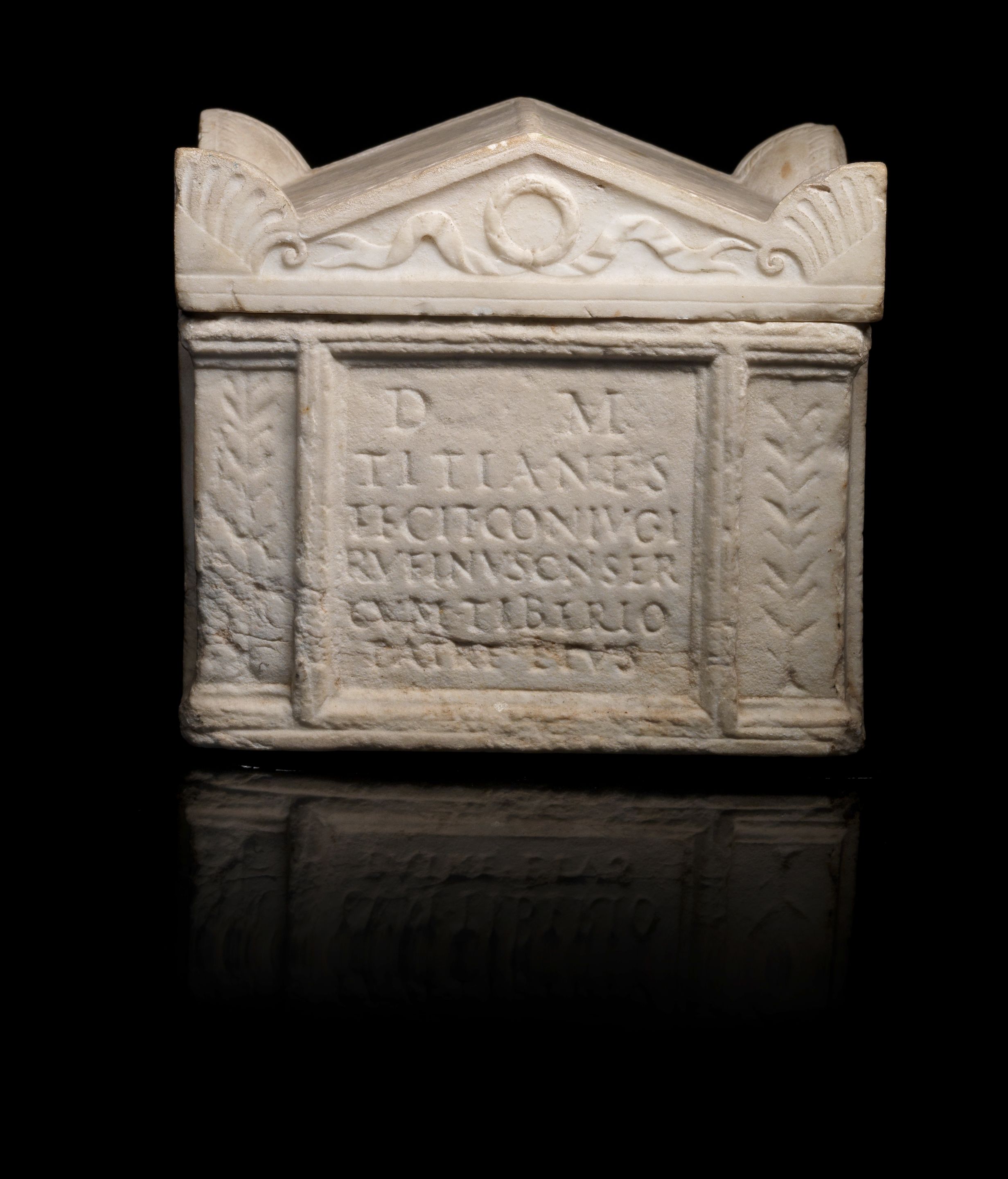 Bonhams : A Roman marble cinerary urn