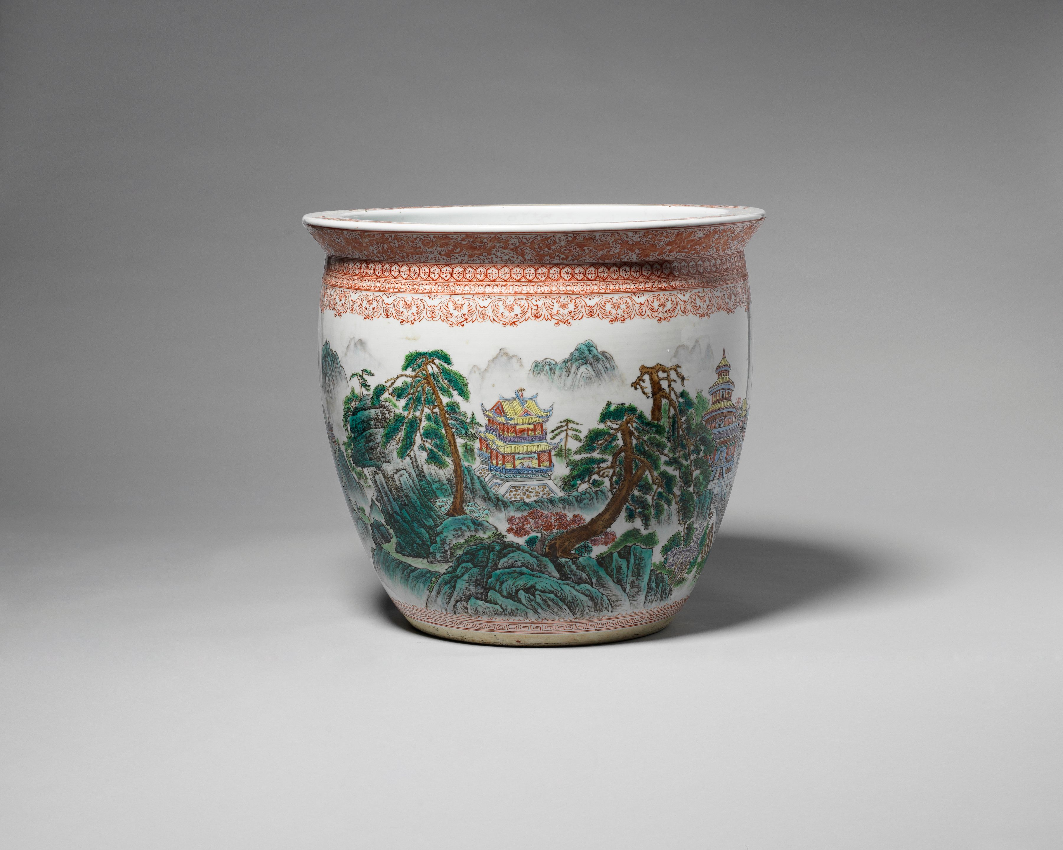 Bonhams : A modern famille rose fish bowl