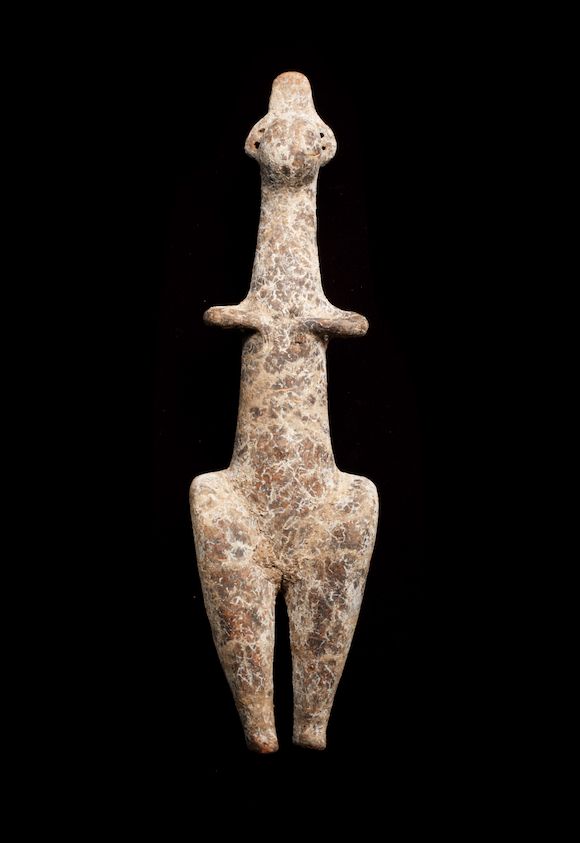 Bonhams : An Amlash pottery steatopygous female figure