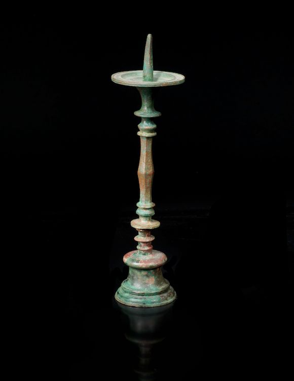 Bonhams : A Roman bronze oil lamp stand