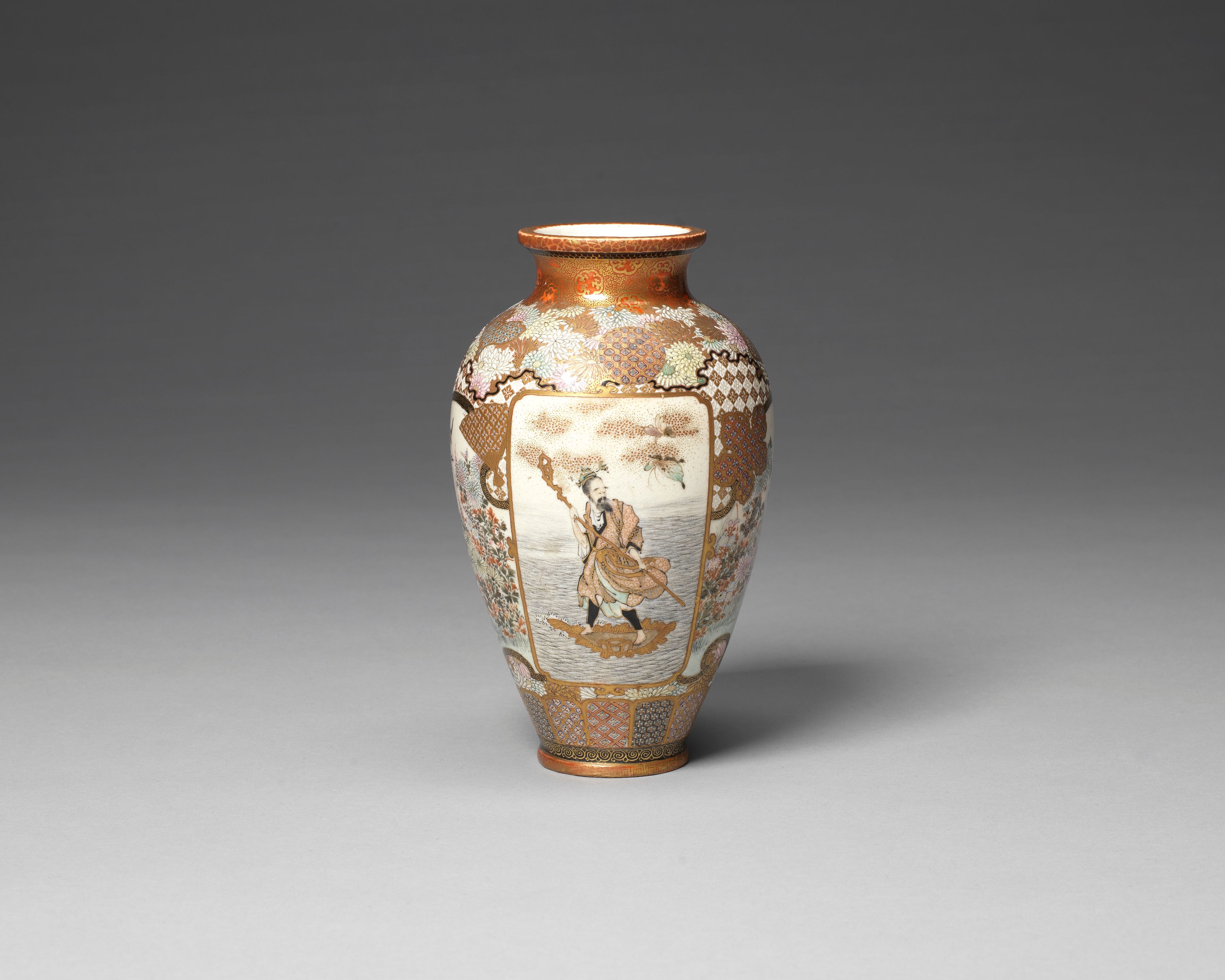 Bonhams : A Satsuma oviform vase Meiji Period