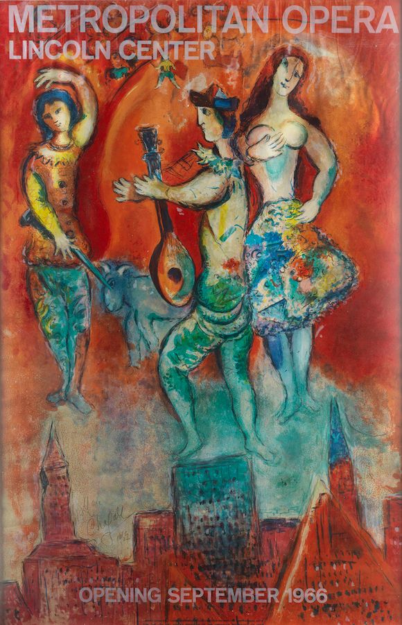 Bonhams : After Marc Chagall Carmen - Metropolitan Opera Lithographic ...