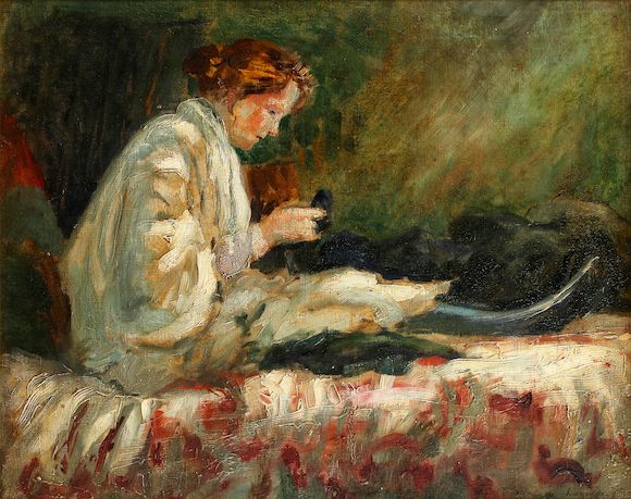 Bonhams : Pierre Laprade (French, 1875-1932) A lady sitting