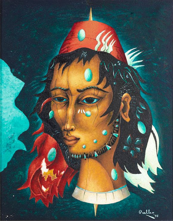 Bonhams : Alexis Preller (South African, 1911-1975) 'Prince at Court'