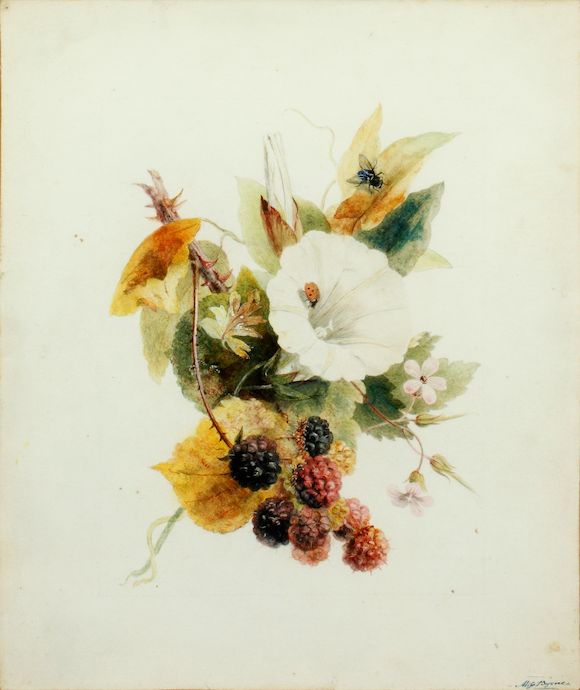 Bonhams : Ann Frances Byrne (British, 1775-1837) Still life of flowers ...