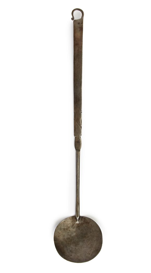 Bonhams : A late 18th/early 19th century wrought iron ladle, possibly ...