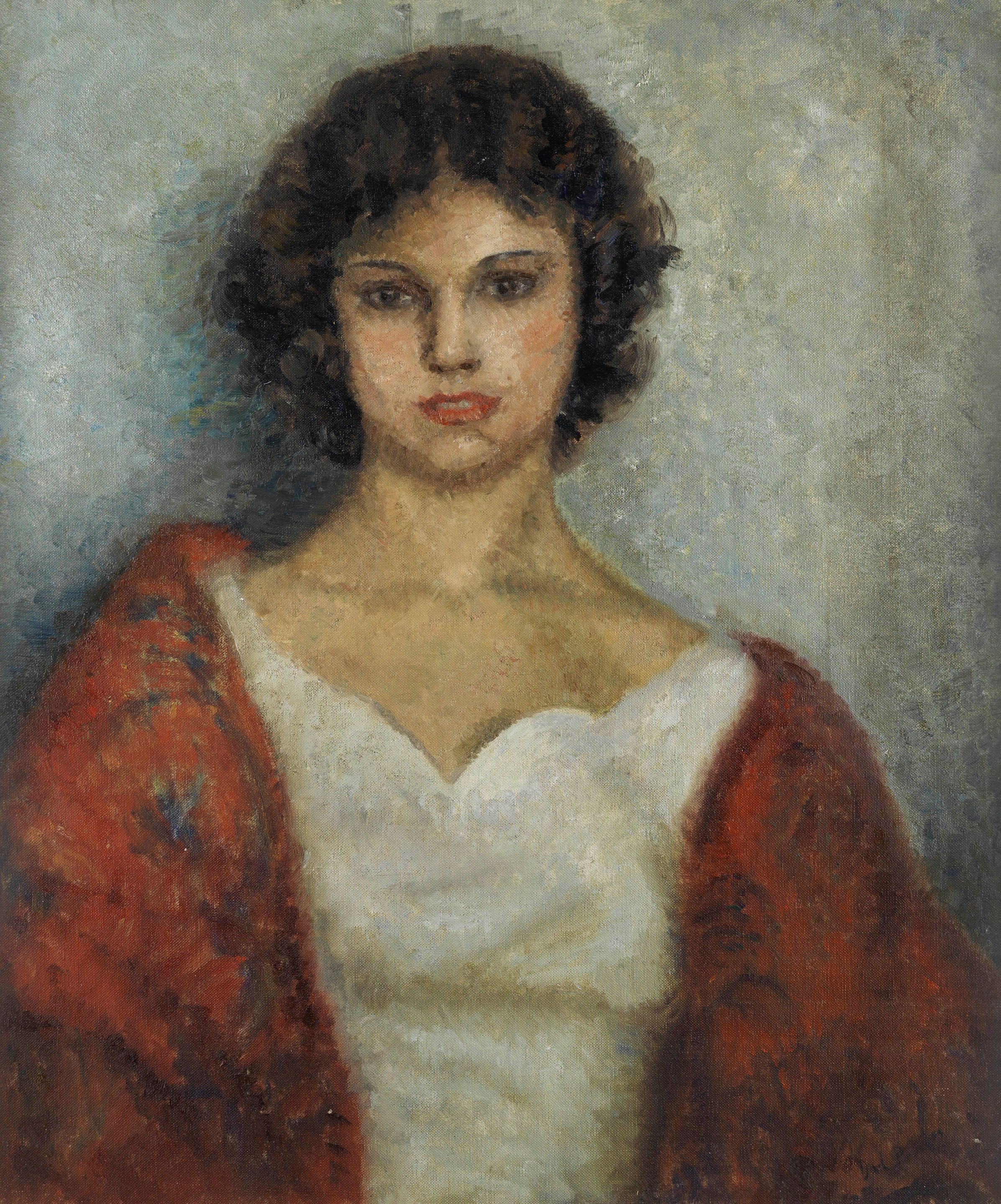 Bonhams : Dod Procter R.A. (British, 1892-1972) Portrait of Miss Mary ...